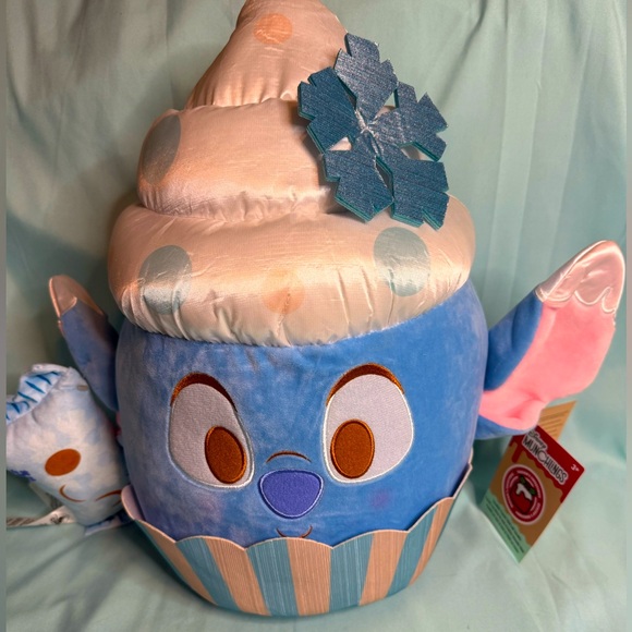 Disney | Toys | Disney Stitch Munchling Snowflake Cupcake Large Plush ...